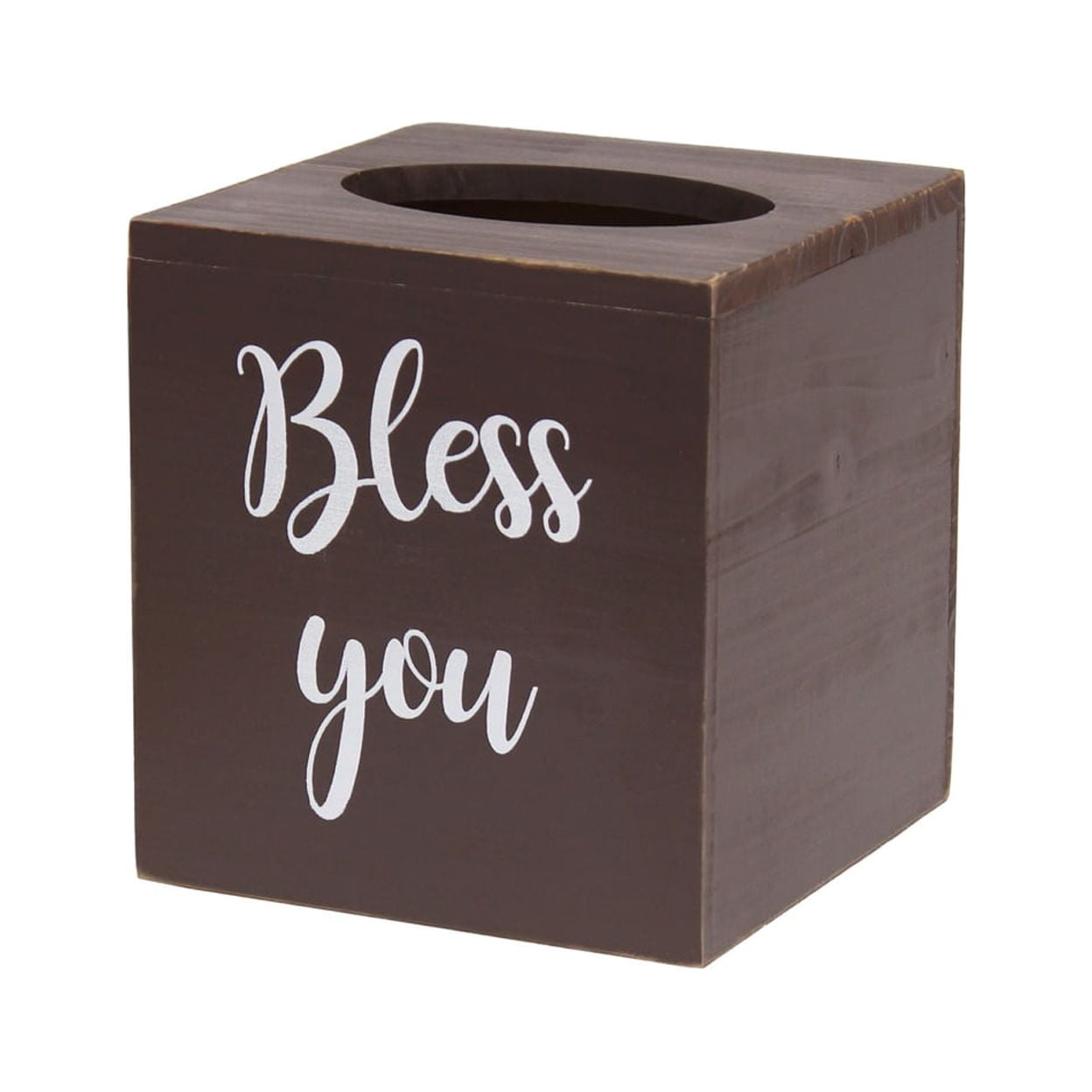UPC 747432080223 - decorix Farmhouse Square Wooden decorative Tissue Box Cover with Bless You ...