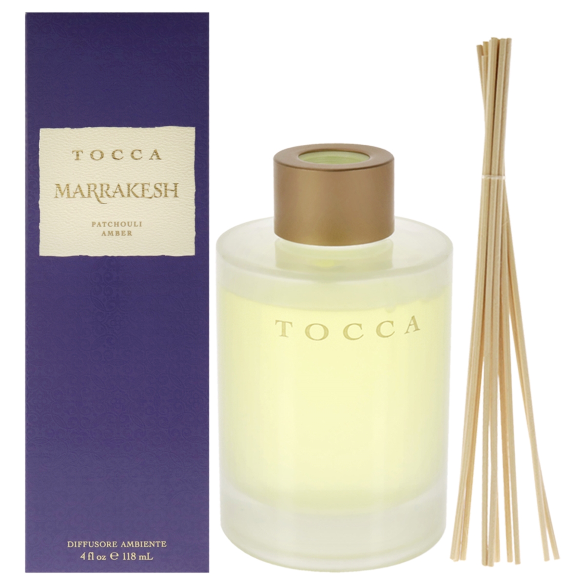 UPC 725490036819 - Tocca Marrakesh Patchouli Amber Diffuser with Glass Jar and 10 Reeds 4 oz ...
