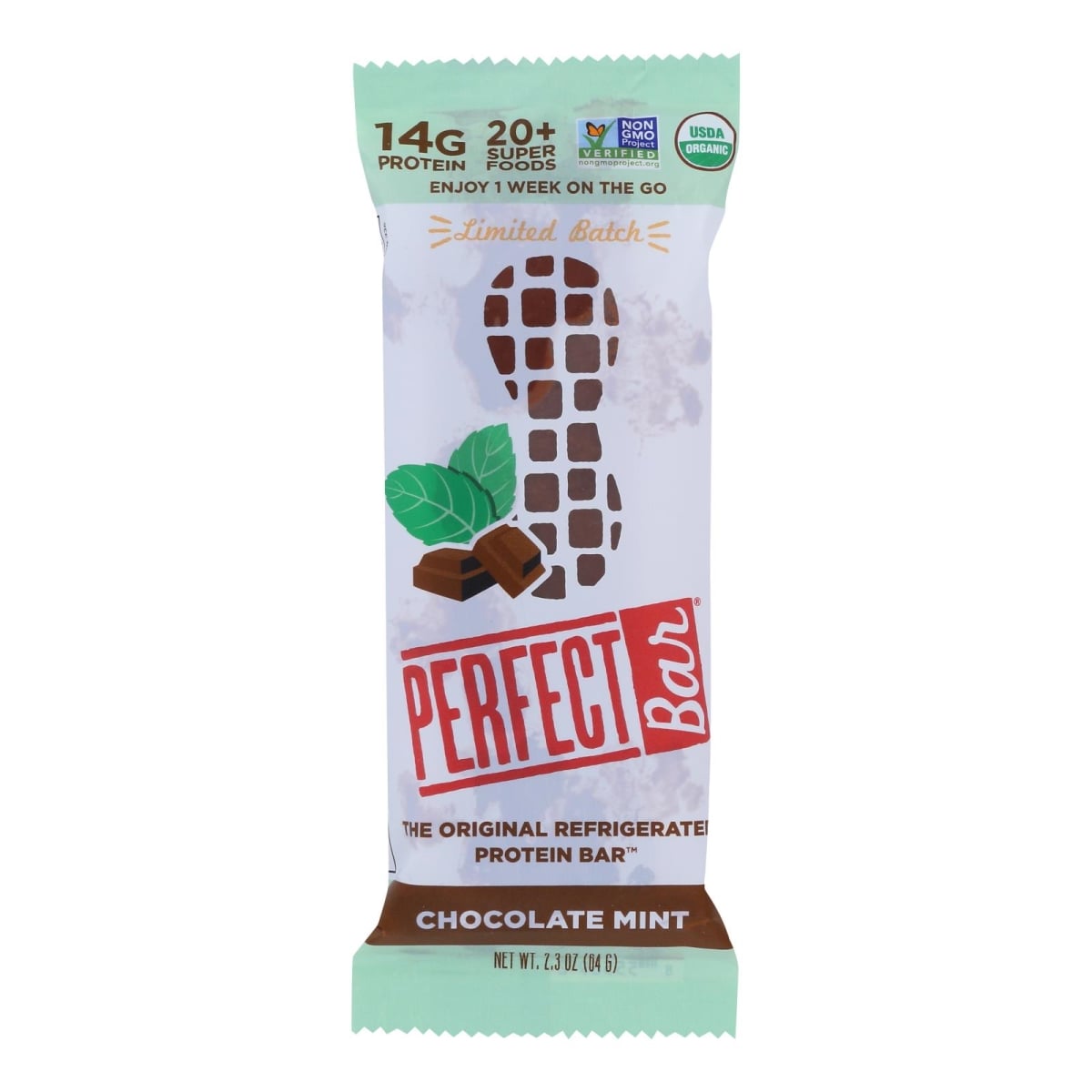 UPC 855569210649 - Perfect Bar Chocolate Mint - 2.3oz | upcitemdb.com