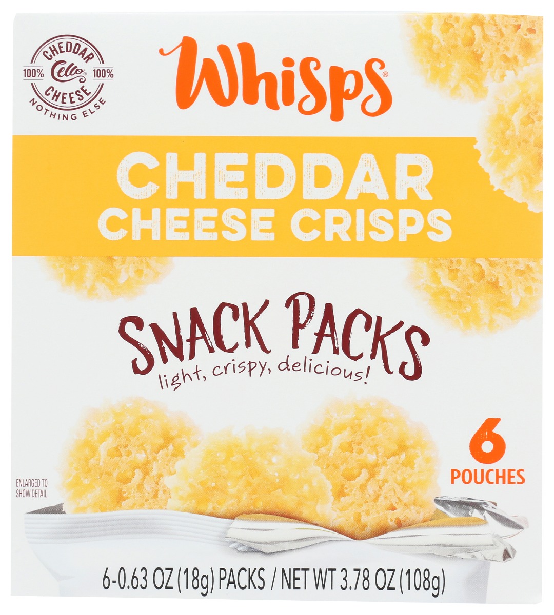 UPC 088231418320 - Whisps Cheddar Cheese Crisps, 6 Count | upcitemdb.com