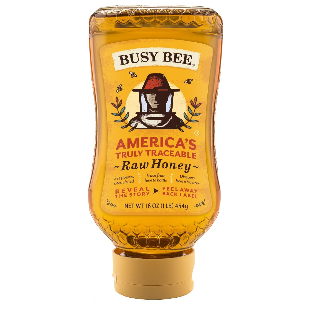 UPC 073299180036 - Busy Bee Raw USA Honey 100% Traceable 16 oz Squeeze ...