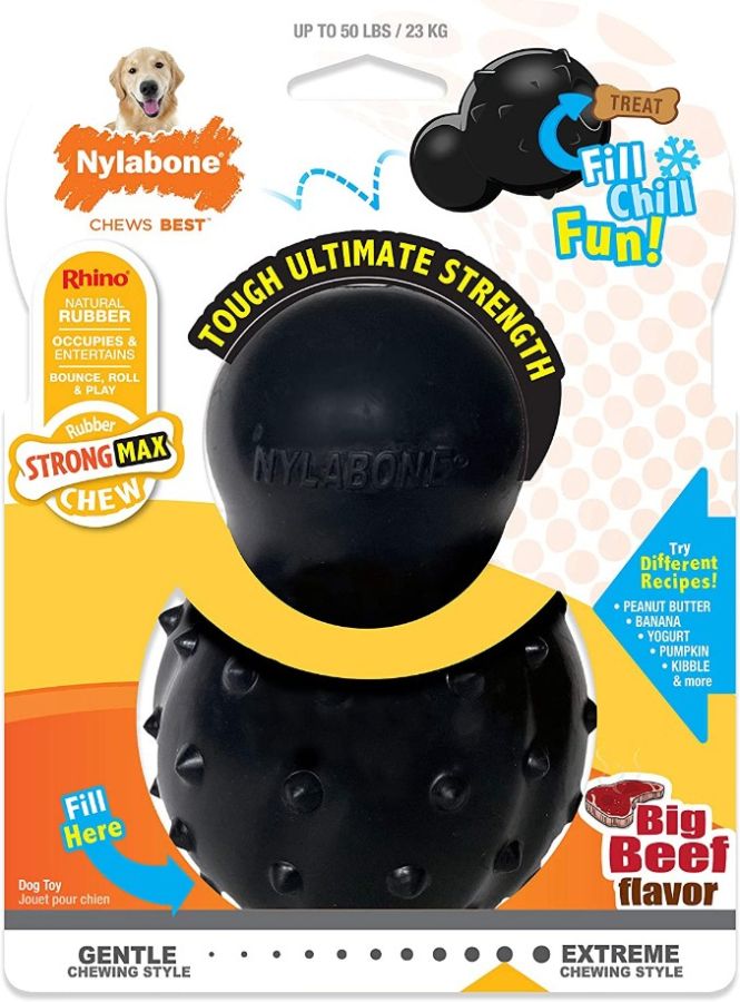 UPC 018214850144 - Nylabone Strong MAX Stuffable Chew Cone Toy Beef ...