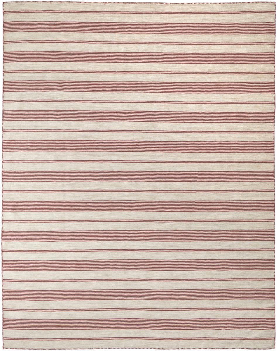 UPC 759332641169 - 5 x 8 ft. Red & Ivory Striped Dhurrie Hand Woven ...