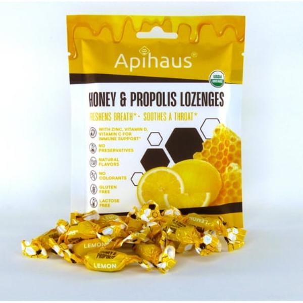 UPC 850582004077 - Apihaus Honey & Propolis Organic Throat Lozenges ...