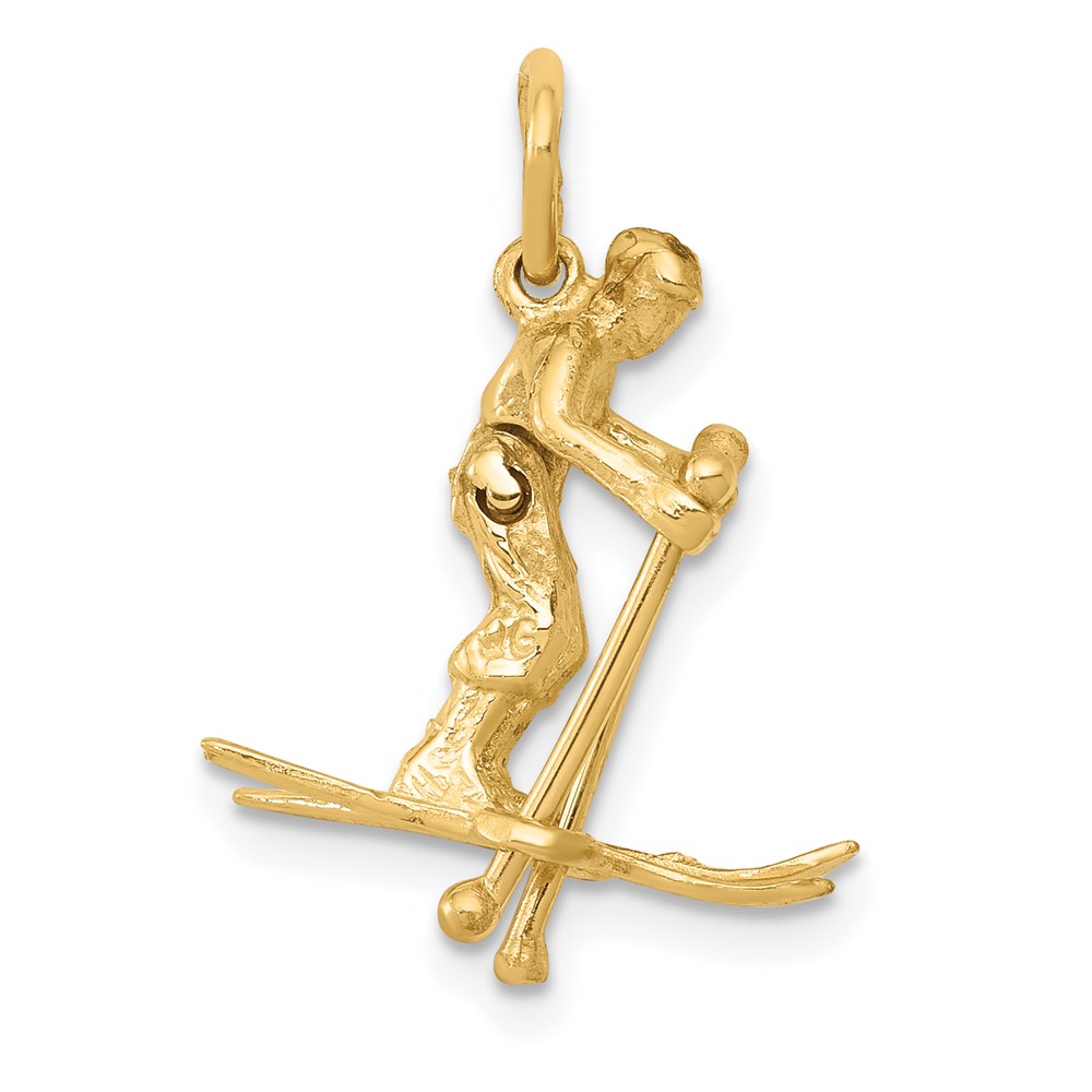 UPC 740702212294 - 14K 3D Moveable Snow Skier Charm | upcitemdb.com