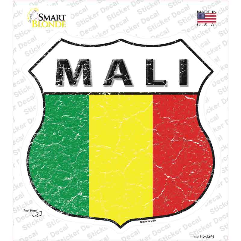 UPC 731997820929 - HS-324s-M Mali Flag Novelty Highway Shield Sticker ...