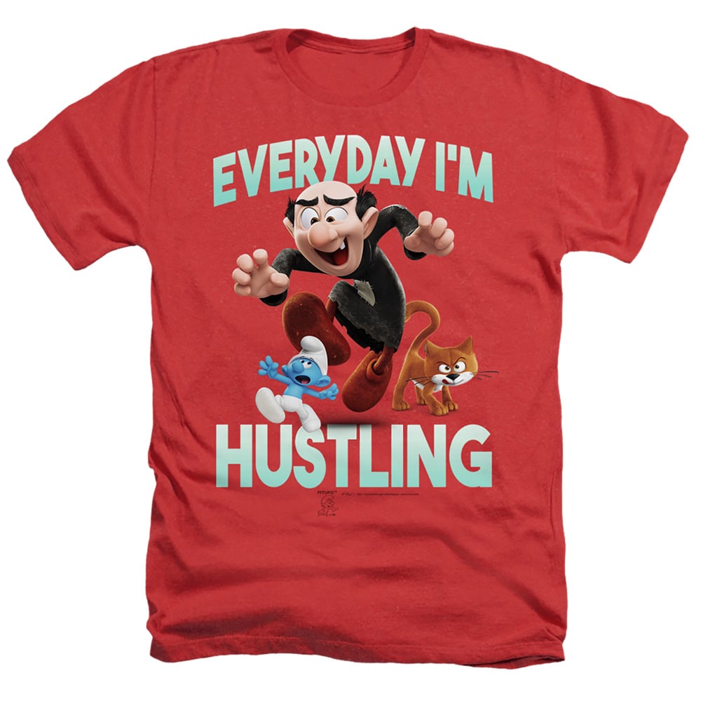 UPC 756381732398 - Smurfs & Gargamel-Adult Heather T-Shirt Red - Extra ...