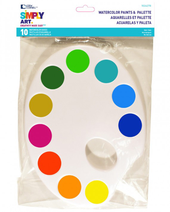 089241223522 UPC - Loew Cornell 1024278 Watercolor Cakes With Palette ...