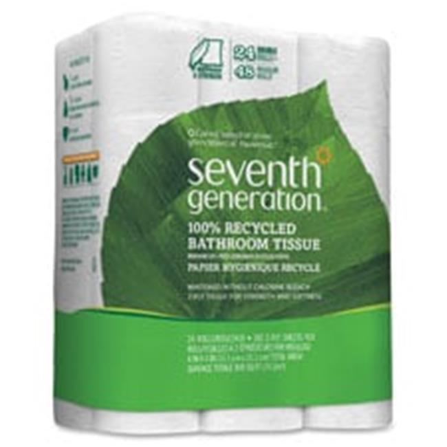 Seventh Generation SEV13738CT 24-Roll Recycled Bath Tissue 100 Pocket ...